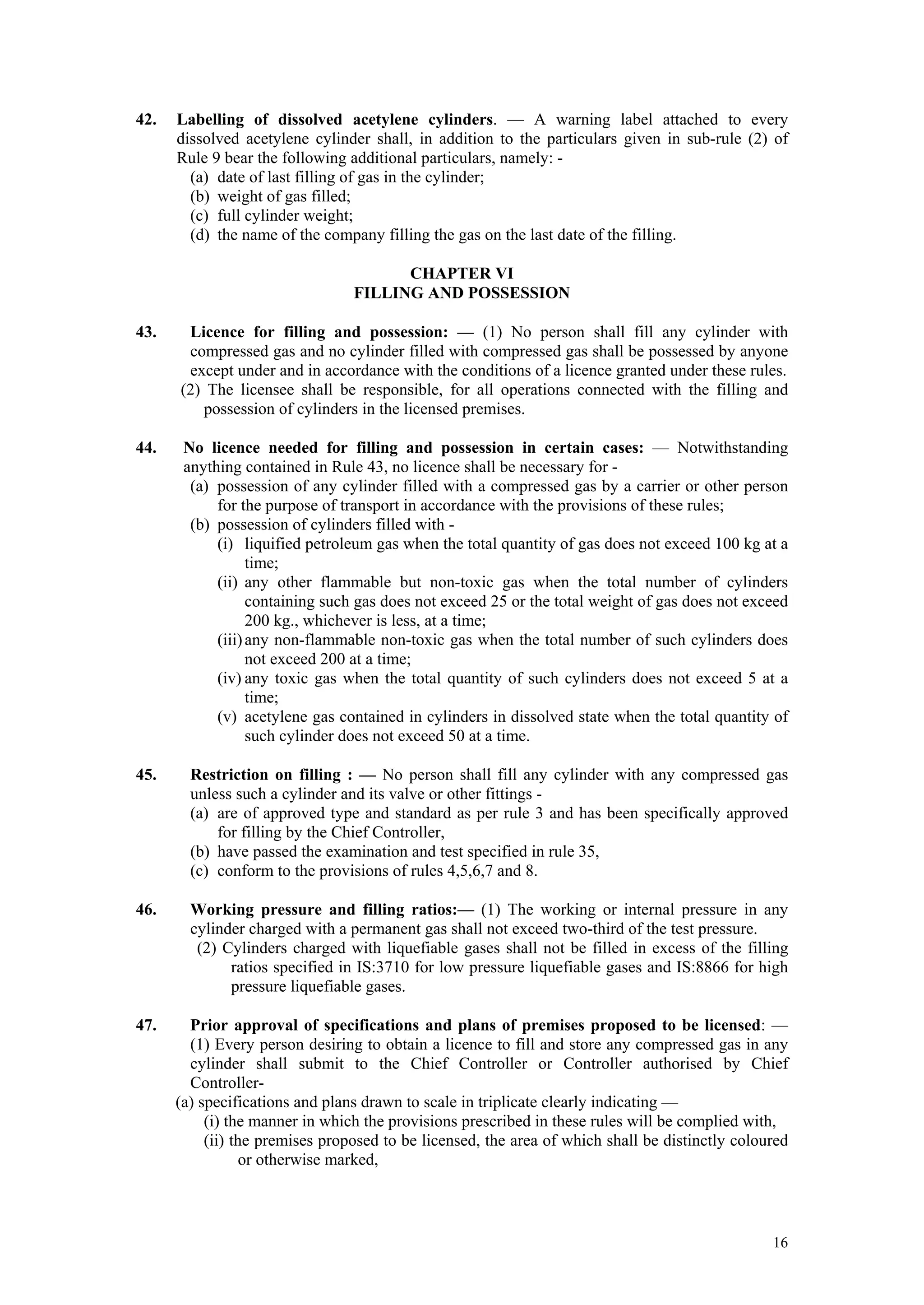 Gas cylinder rule_2004 | PDF