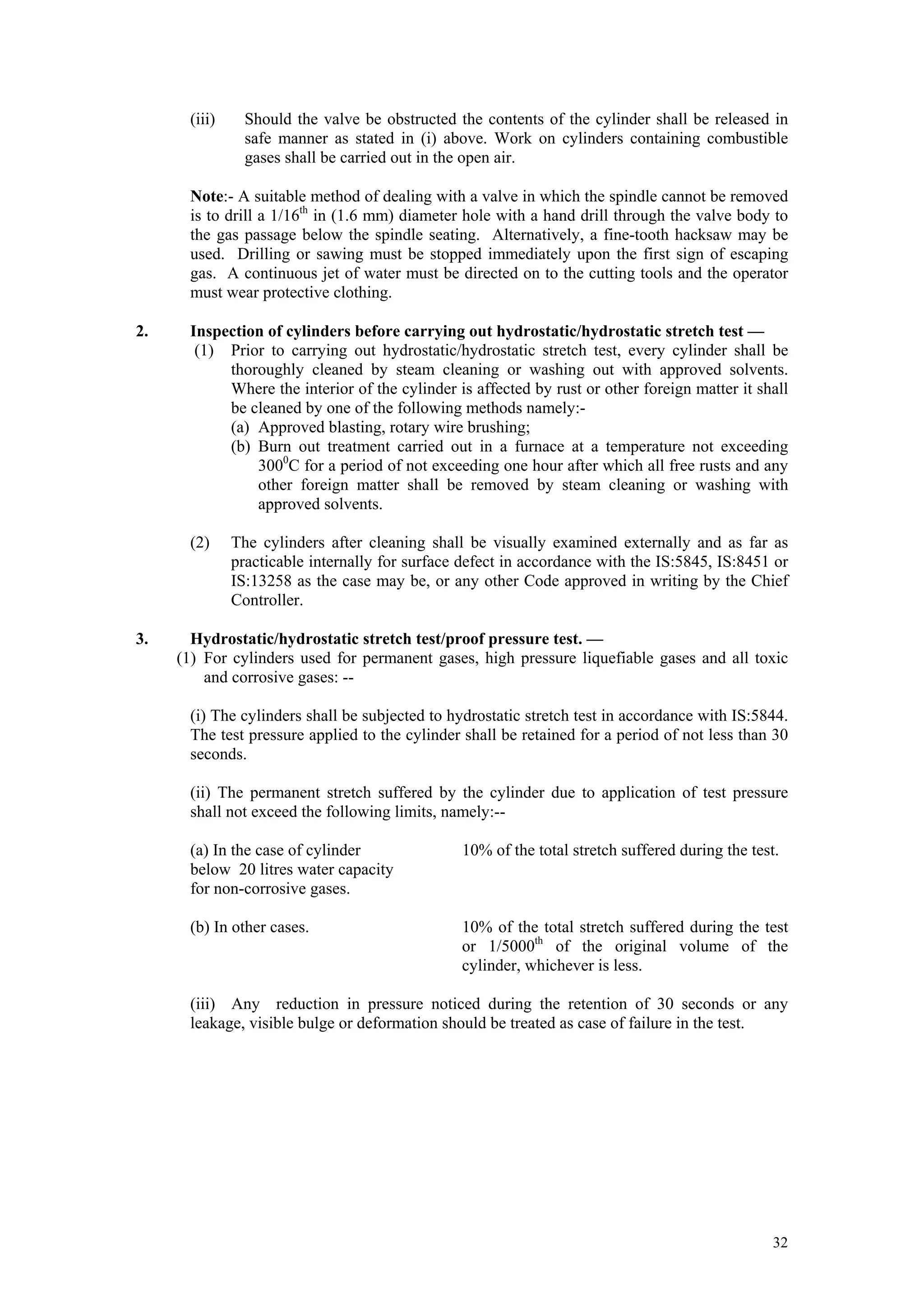 Gas cylinder rule_2004 | PDF