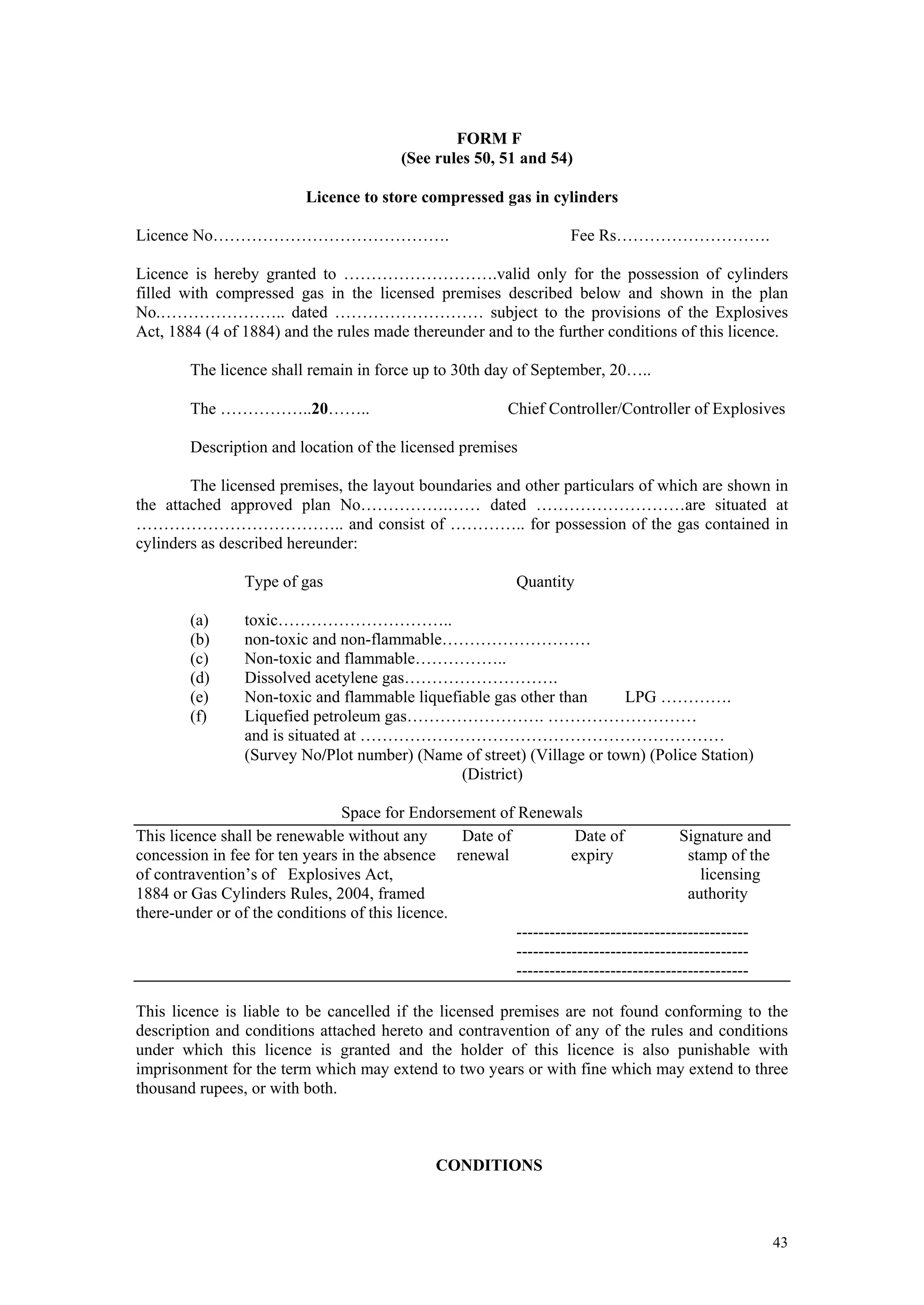 Gas cylinder rule_2004 | PDF