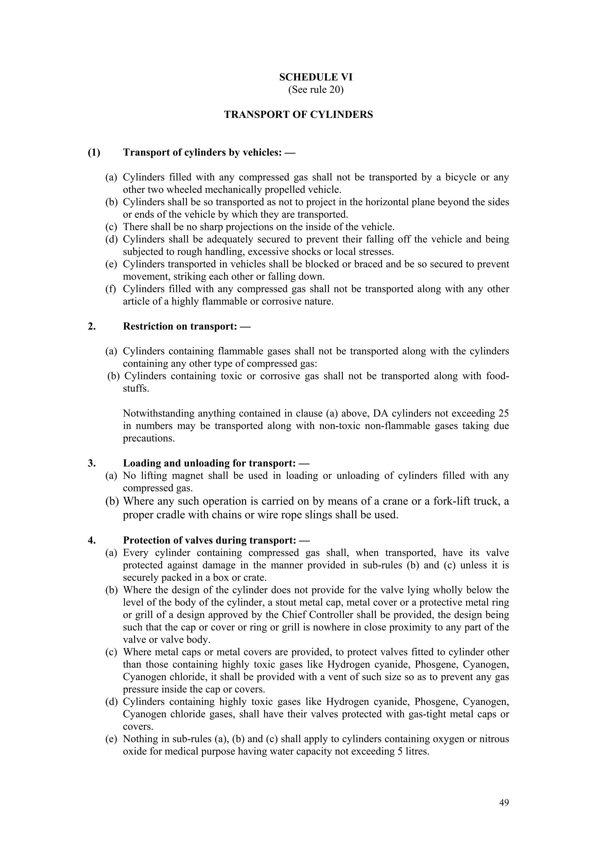 Gas cylinder rule_2004 | PDF