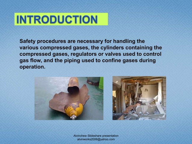 Gas cylinder safety | PPTX