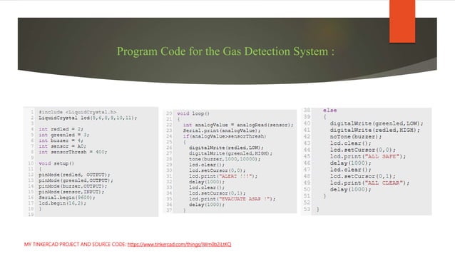 Gas Detection Alarm System Using Arduino Ppt