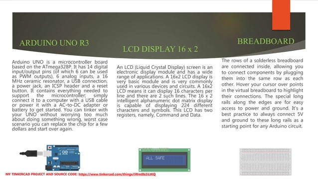 Gas Detection Alarm system using Arduino | PPTX