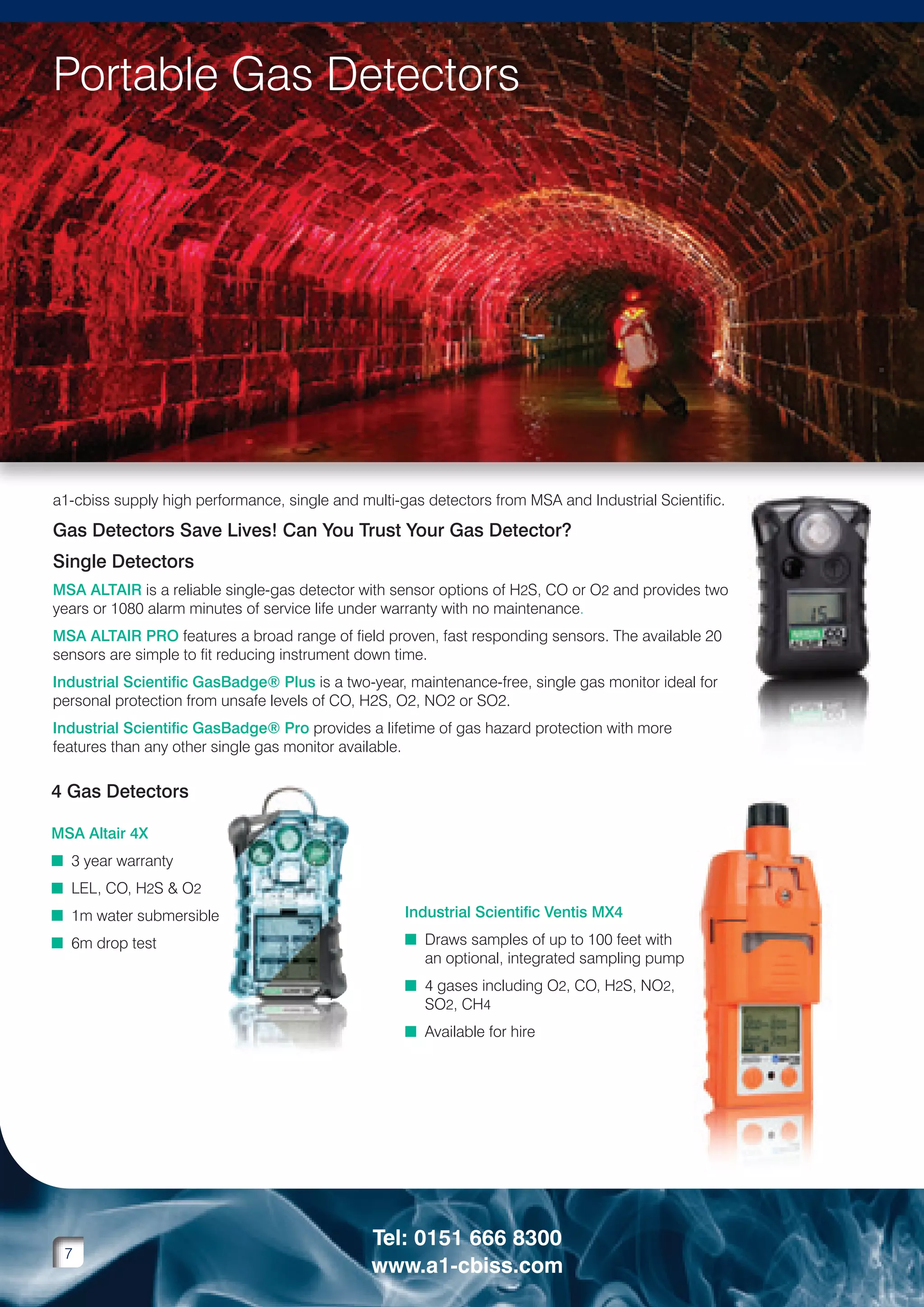 a1-cbiss Gas Detectors Brochure | PDF