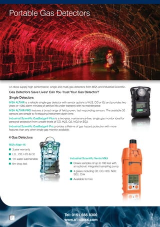 a1-cbiss Gas Detectors Brochure | PDF