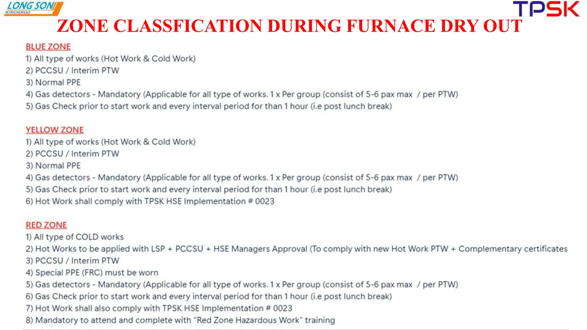GAS DETECTOR AWAREENESS training for Long Son Project .pptx