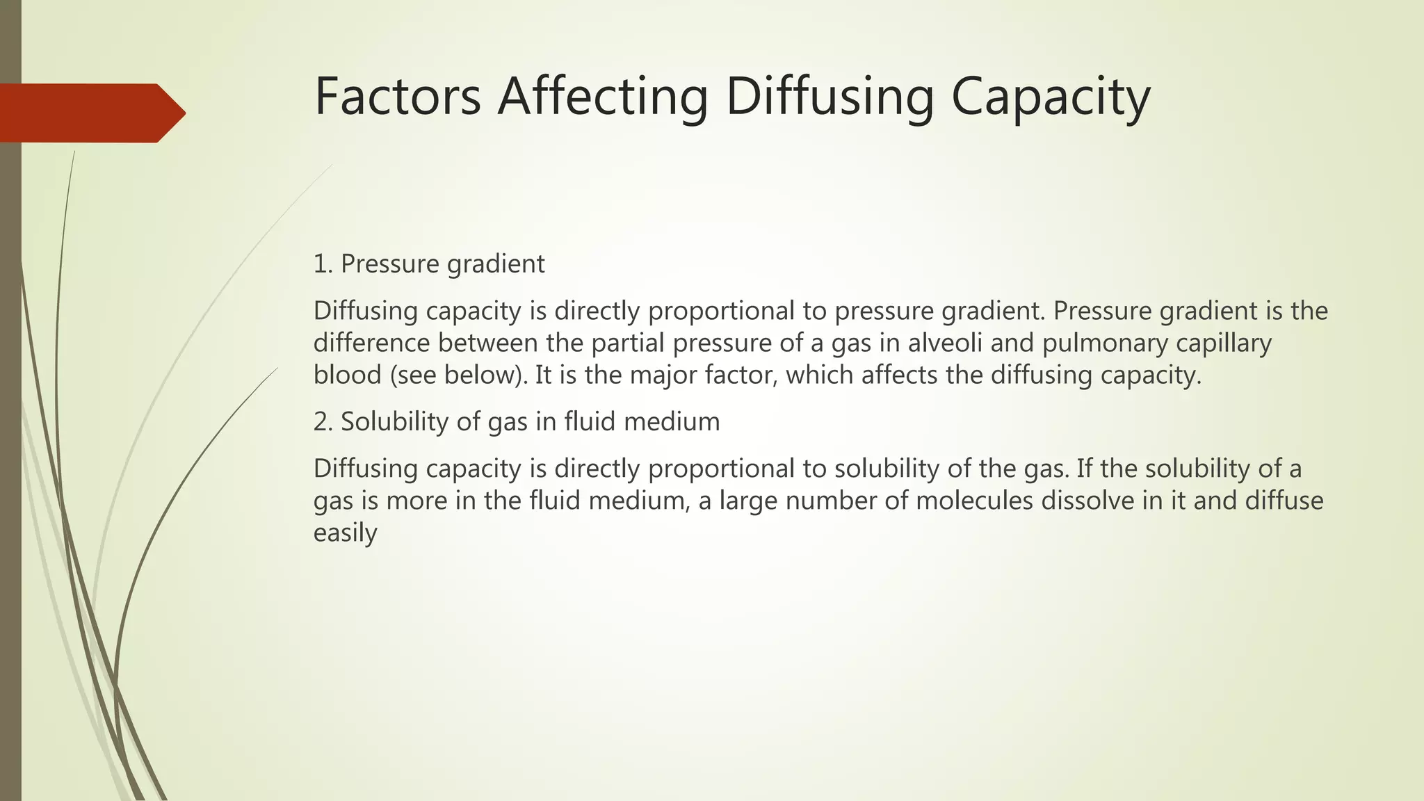 Gas diffusion in lung | PPTX