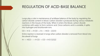 Gas diffusion in lung | PPTX