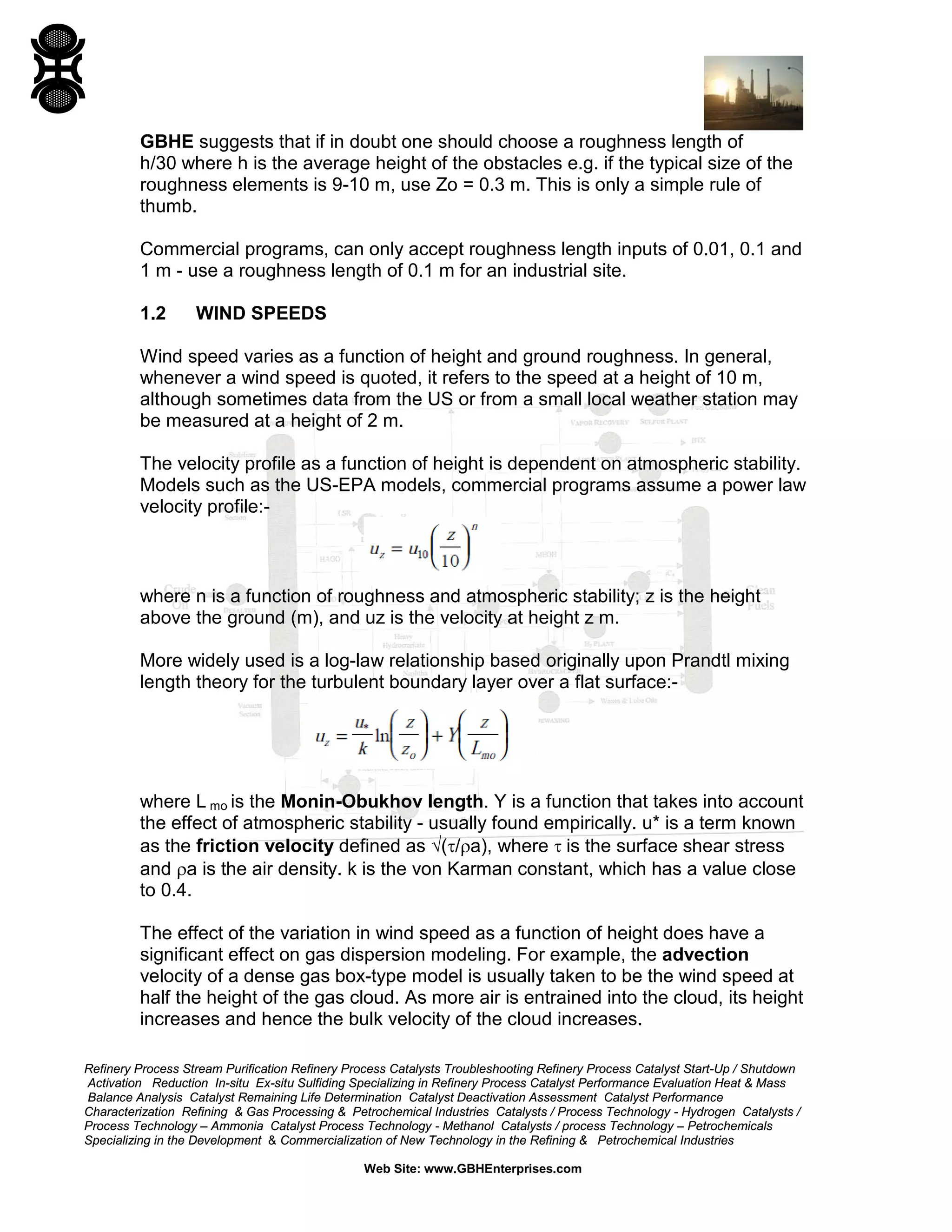 GAS DISPERSION - A Definitive Guide to Accidental Releases of Heavy ...