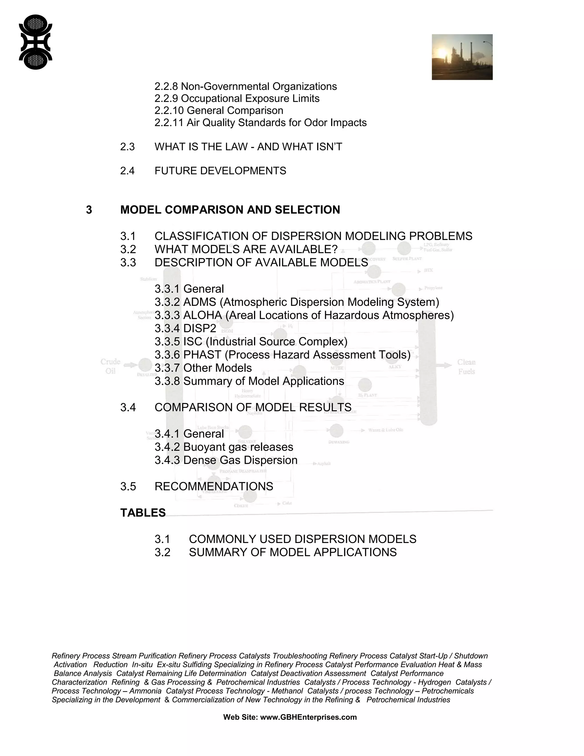 GAS DISPERSION - A Definitive Guide to Accidental Releases of Heavy ...