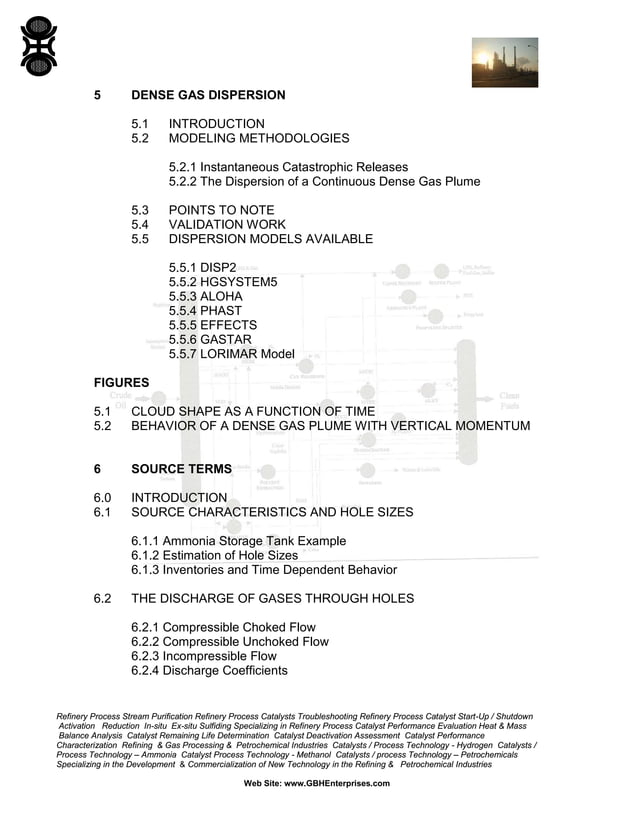 GAS DISPERSION - A Definitive Guide to Accidental Releases of Heavy ...
