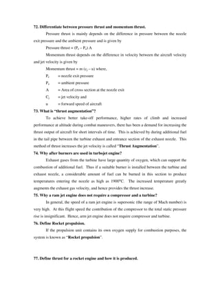 Gas dynamics and_jet_propulsion- questions & answes | PDF