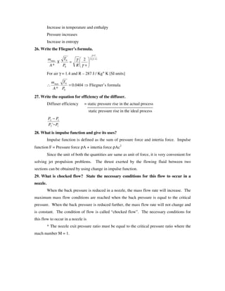 Gas dynamics and_jet_propulsion- questions & answes | PDF