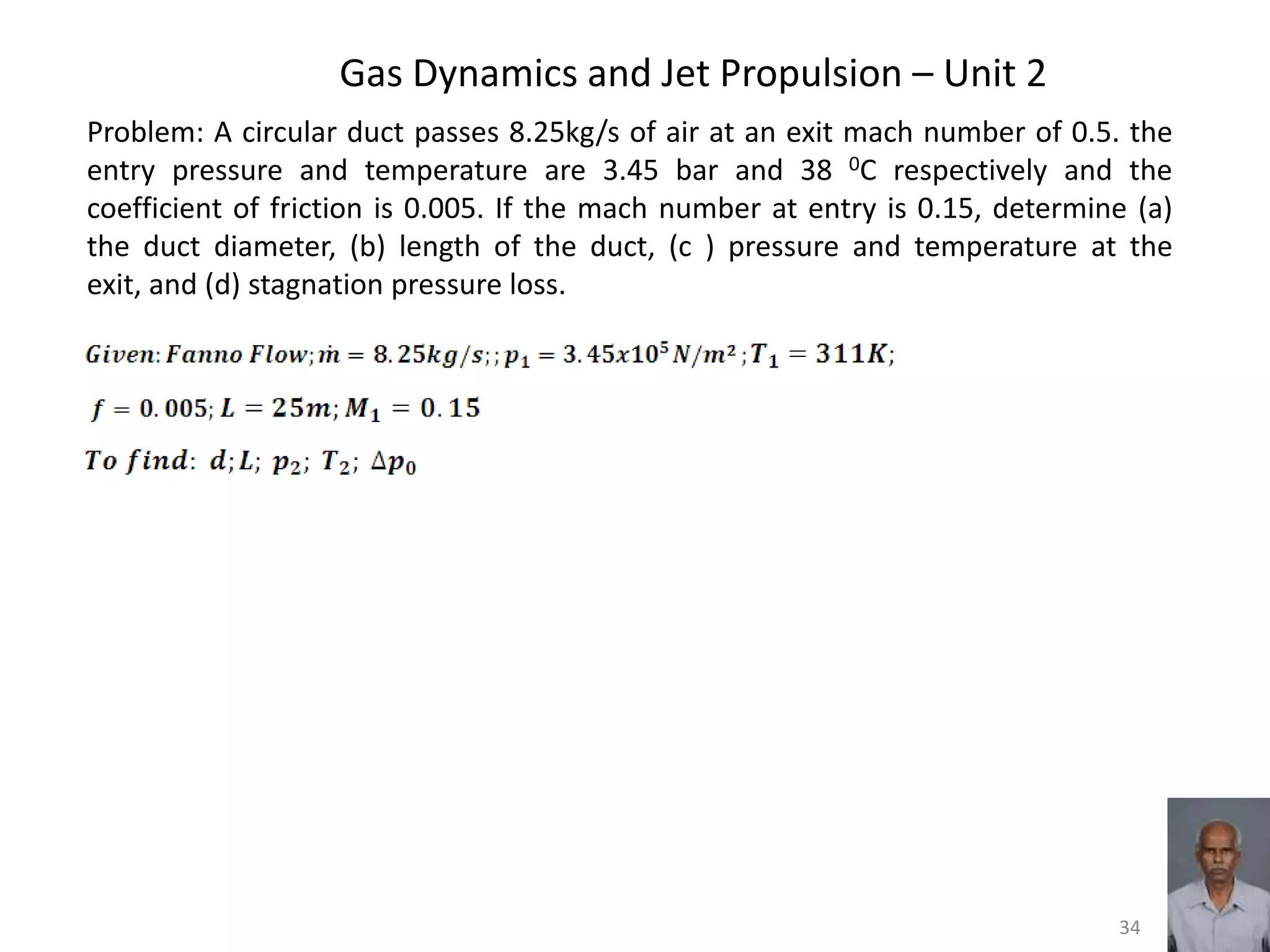 Gas dynamics and jet propulsion – presentationof problemsanswers | PPTX