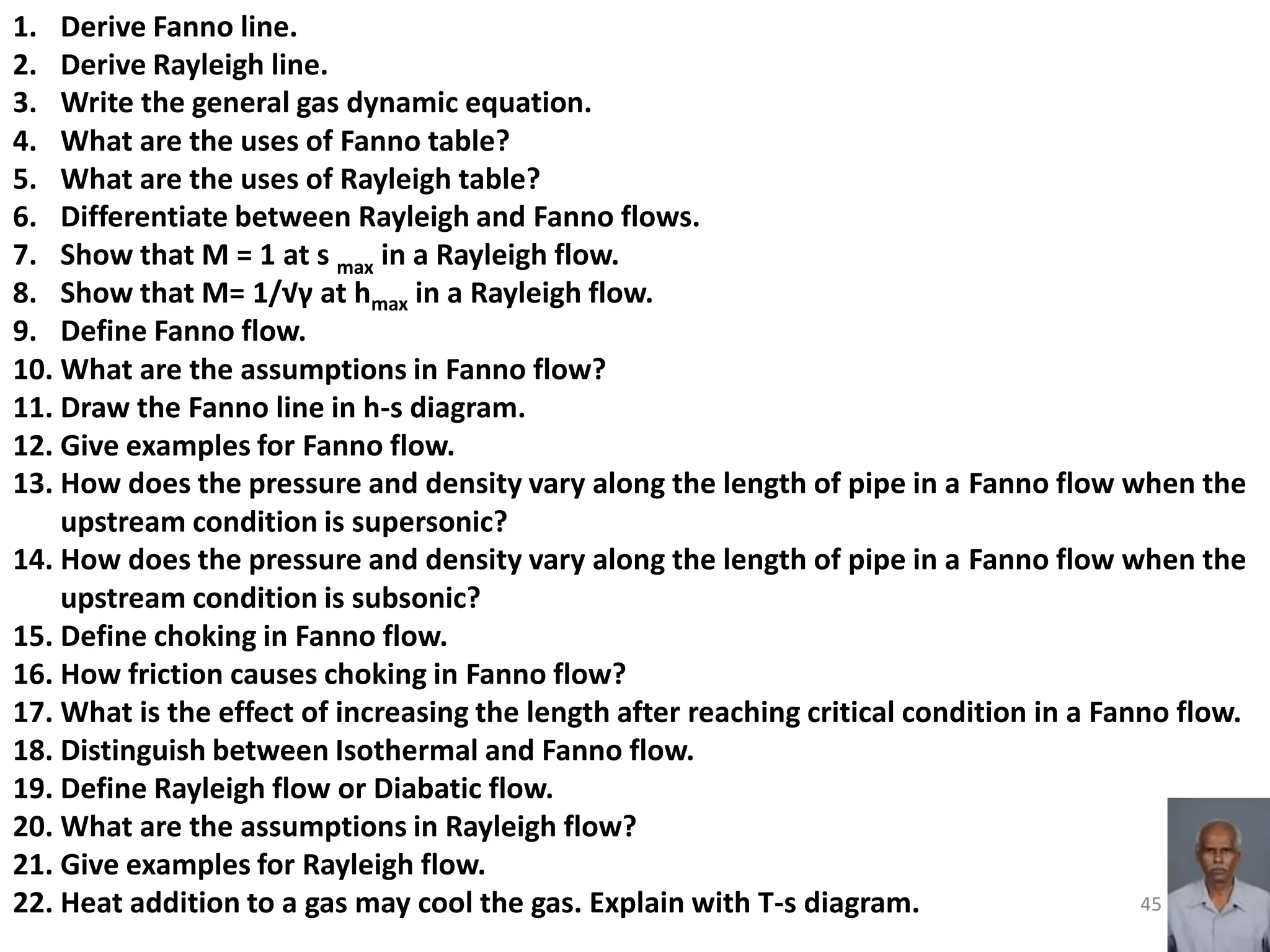 Gas dynamics and jet propulsion – presentationof problemsanswers | PPTX
