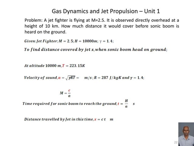 Gas dynamics and jet propulsion – presentationof problemsanswers | PPTX | Physics | Science