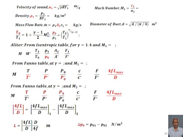 Gas dynamics and jet propulsion – presentationof problemsanswers | PPTX | Physics | Science