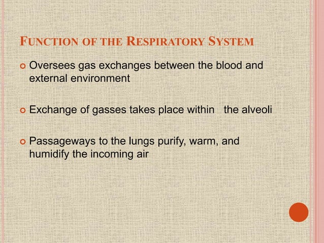 Gaseous exchange in human | PPTX