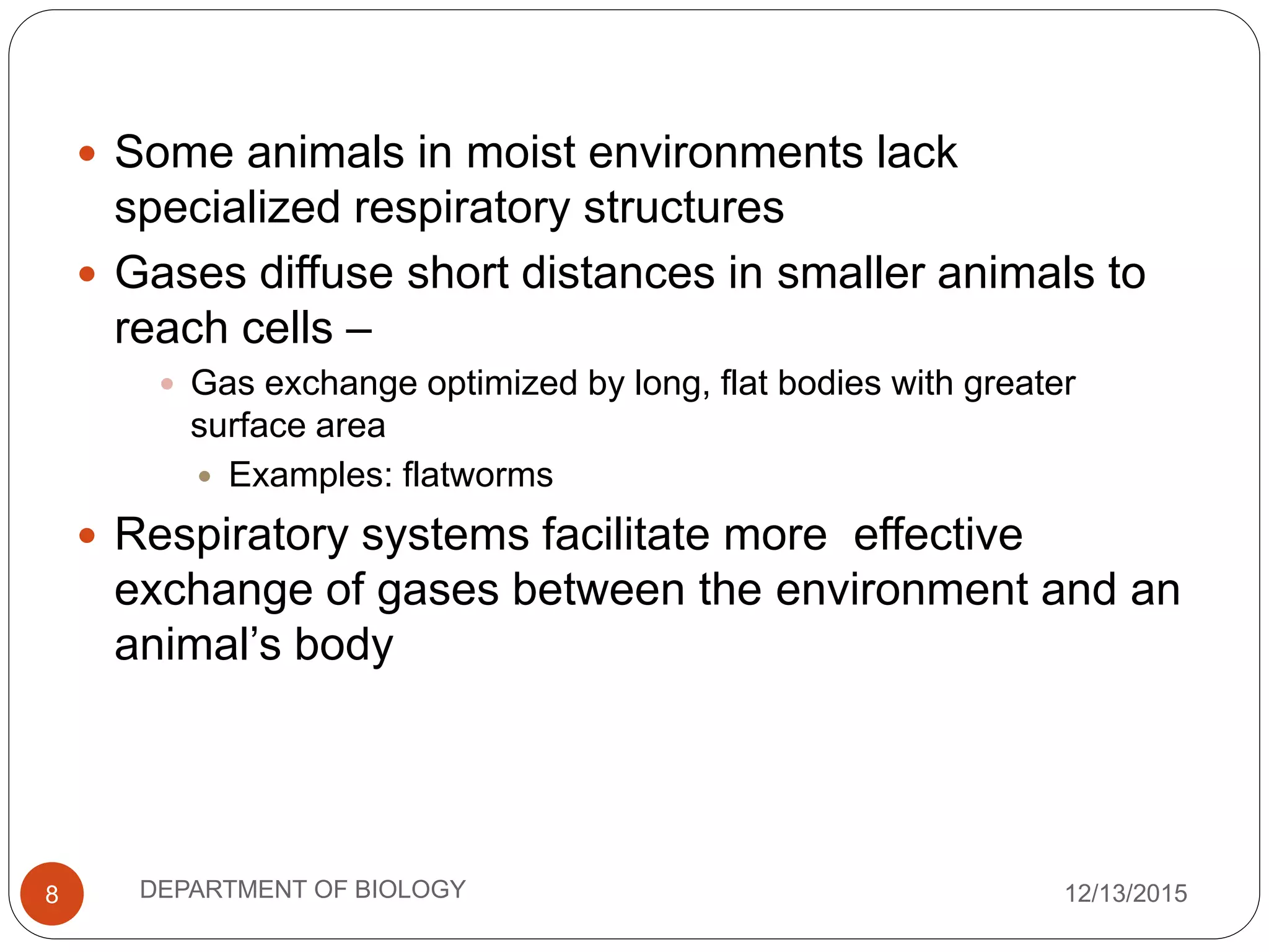 Gaseous exchange in mammals | PPTX