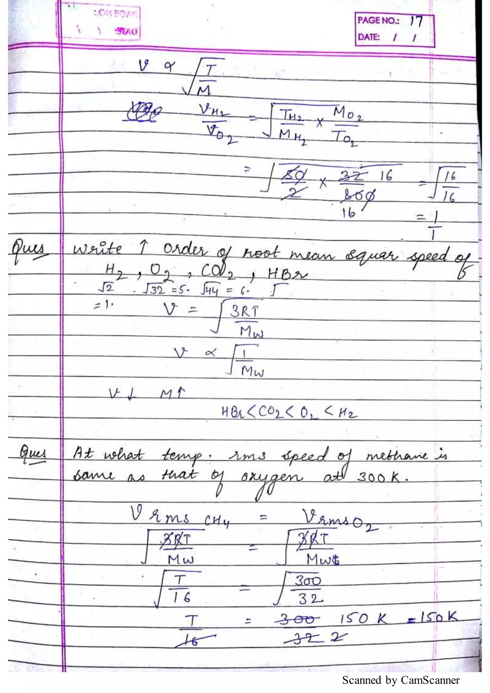 Gaseous state | DOCX | Physics | Science