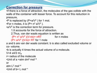 DEVIATION OF REAL GAS FROM IDEAL BEHAVIOUR.pptx | Chemistry | Science