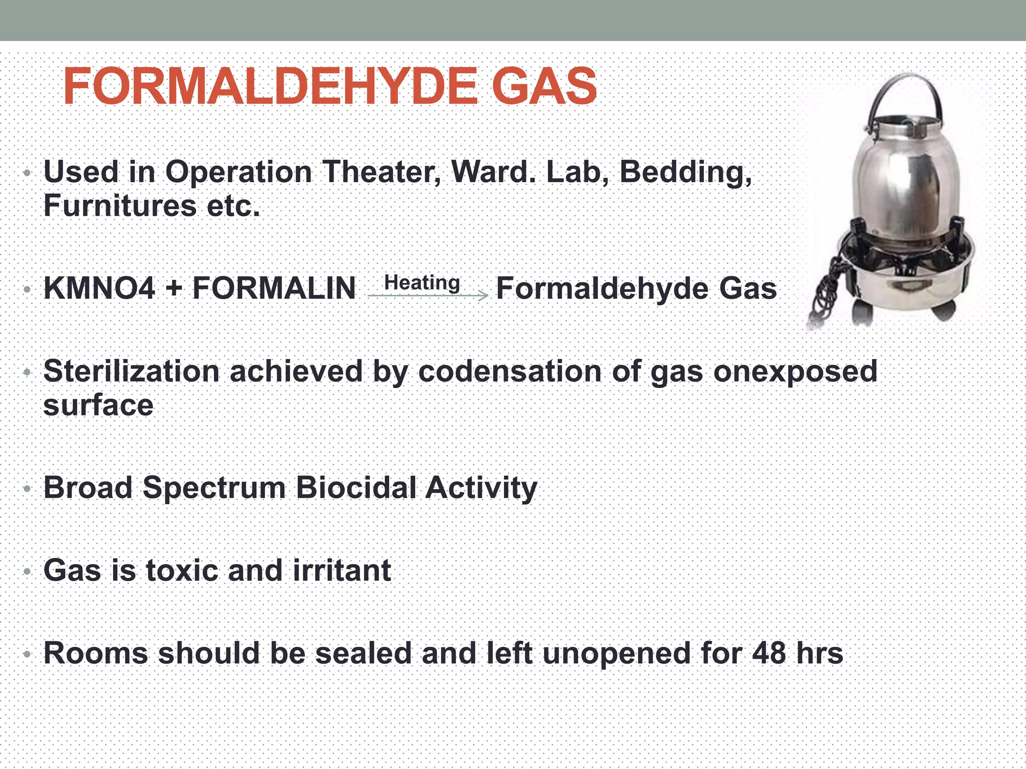 Gaseous sterilent and plasma sterilization | PPTX