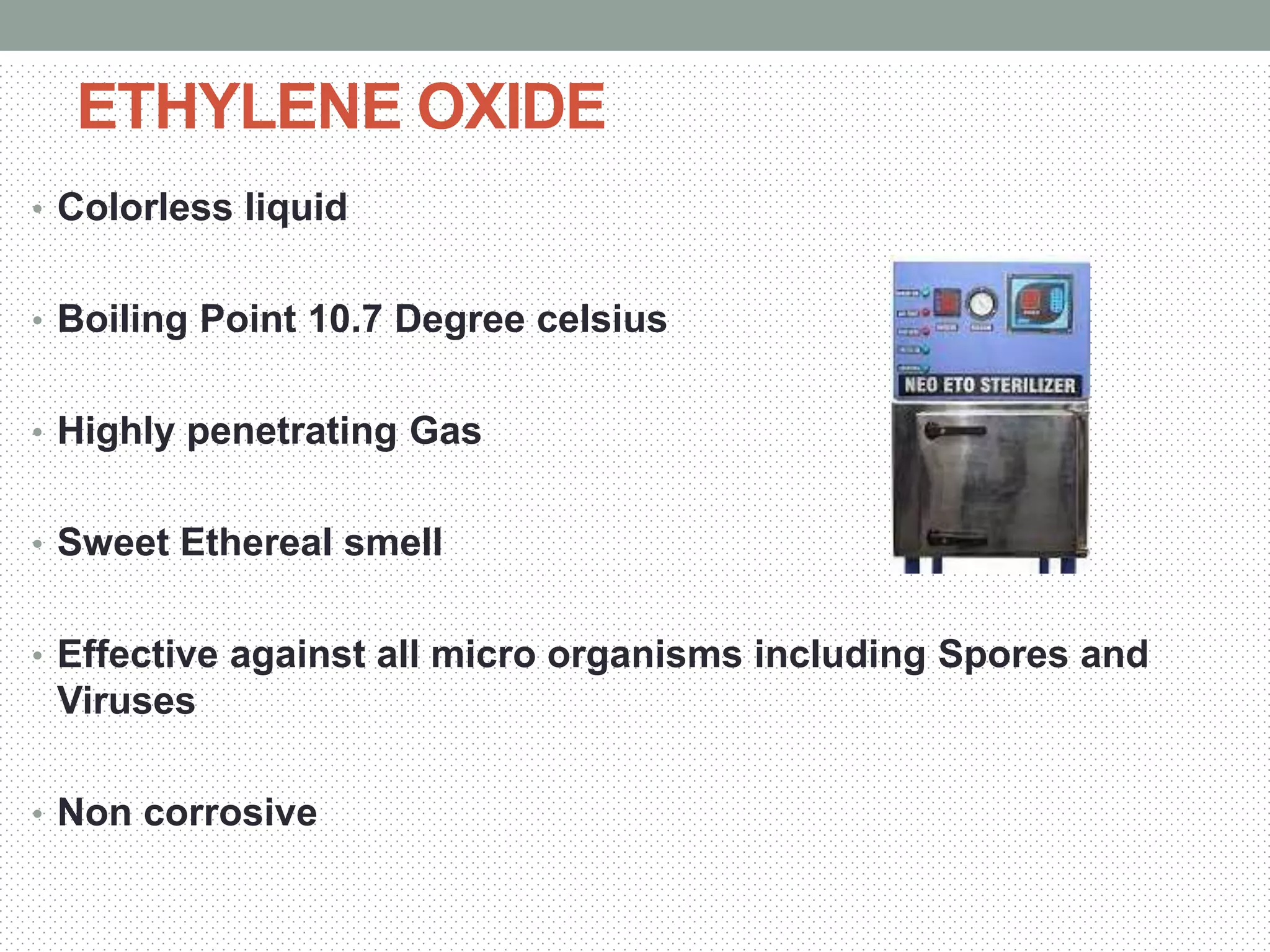 Gaseous sterilent and plasma sterilization | PPTX