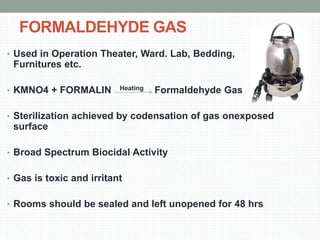 Gaseous sterilent and plasma sterilization | PPTX
