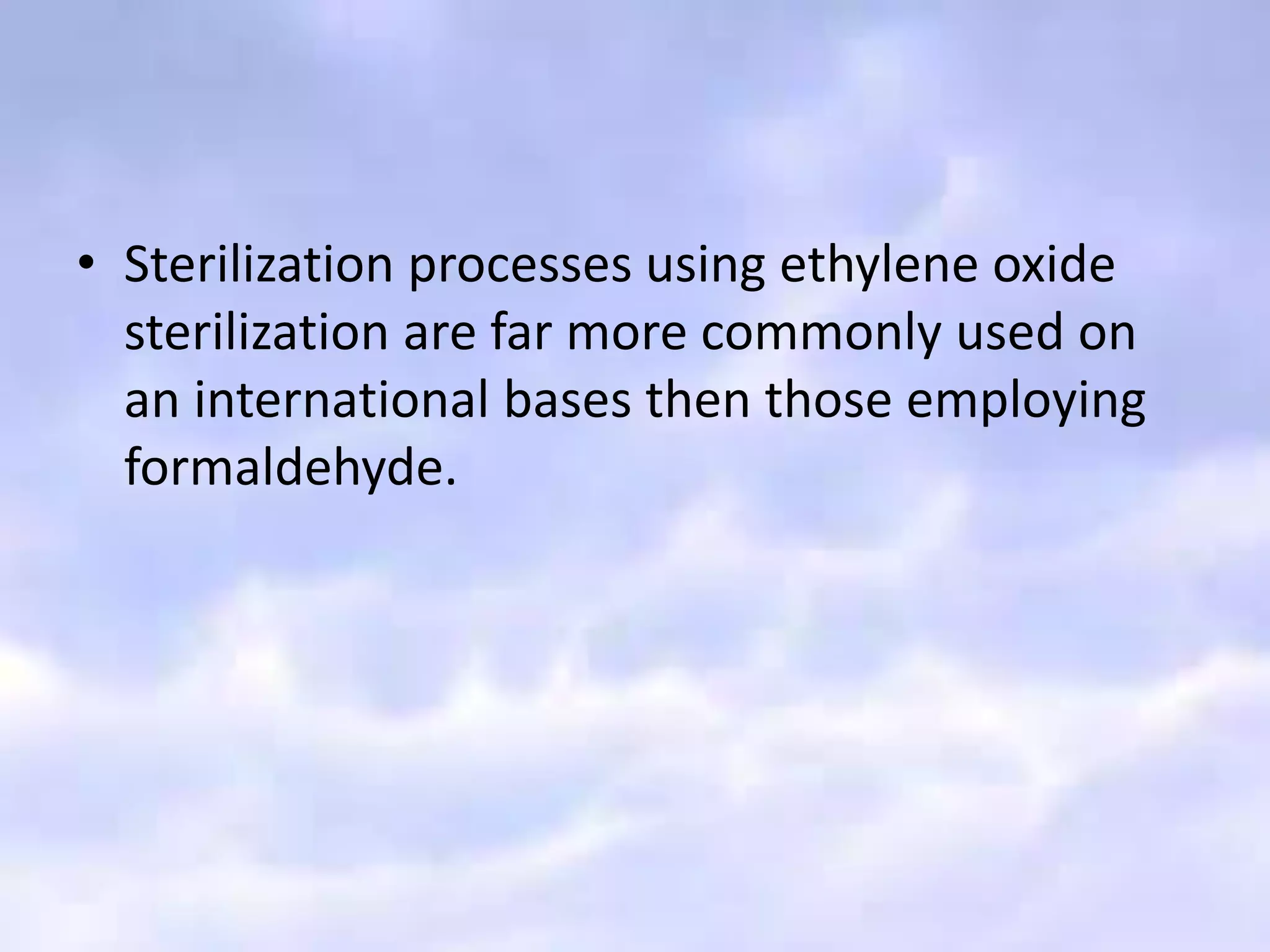 Gaseous sterilization | PPTX