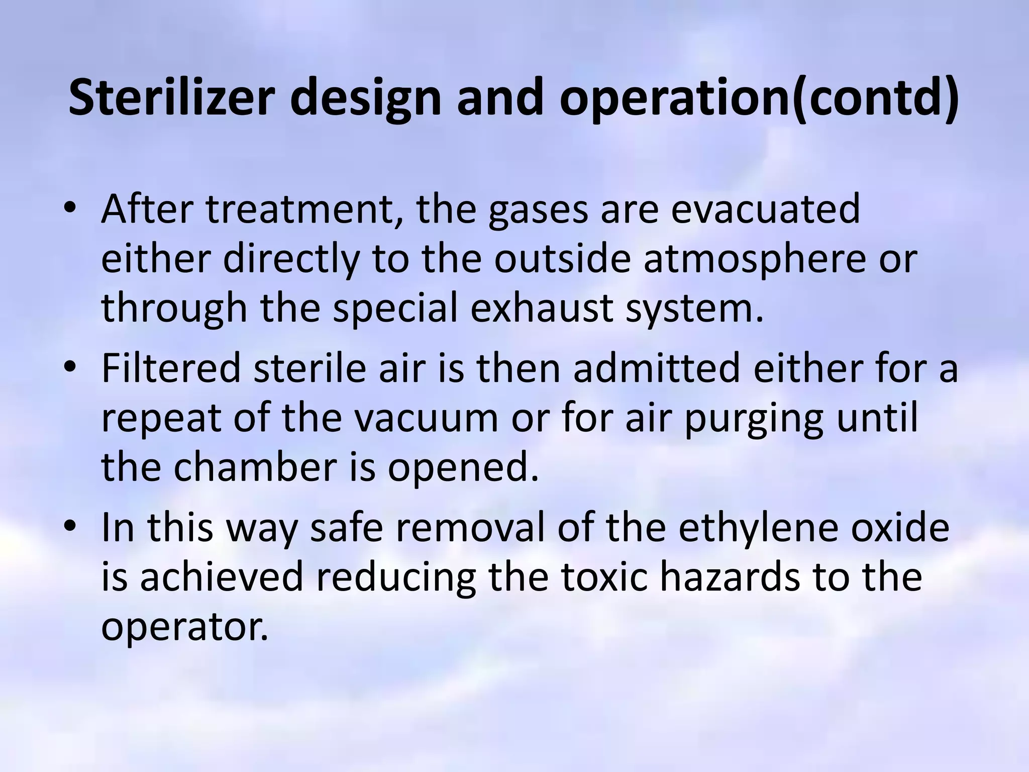 Gaseous sterilization | PPTX