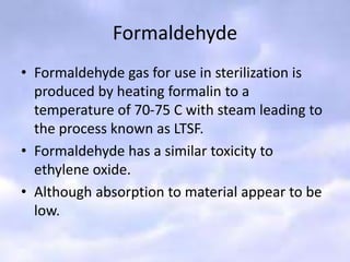 Gaseous sterilization | PPTX