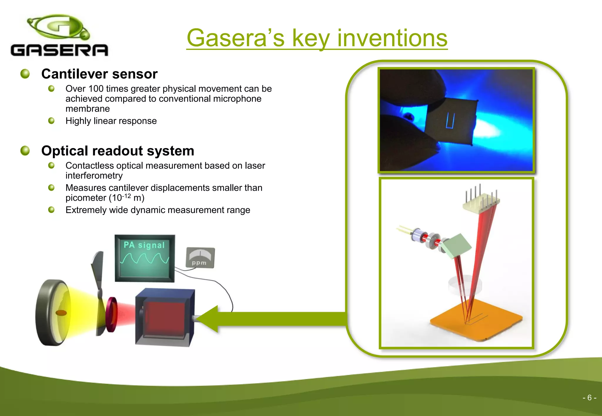 Gasera's gas sensor for the Internet of Things (IoT) | PDF