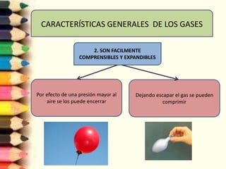 CARACTERÍSTICAS GENERALES DE LOS GASES Sara Camacho | PPTX