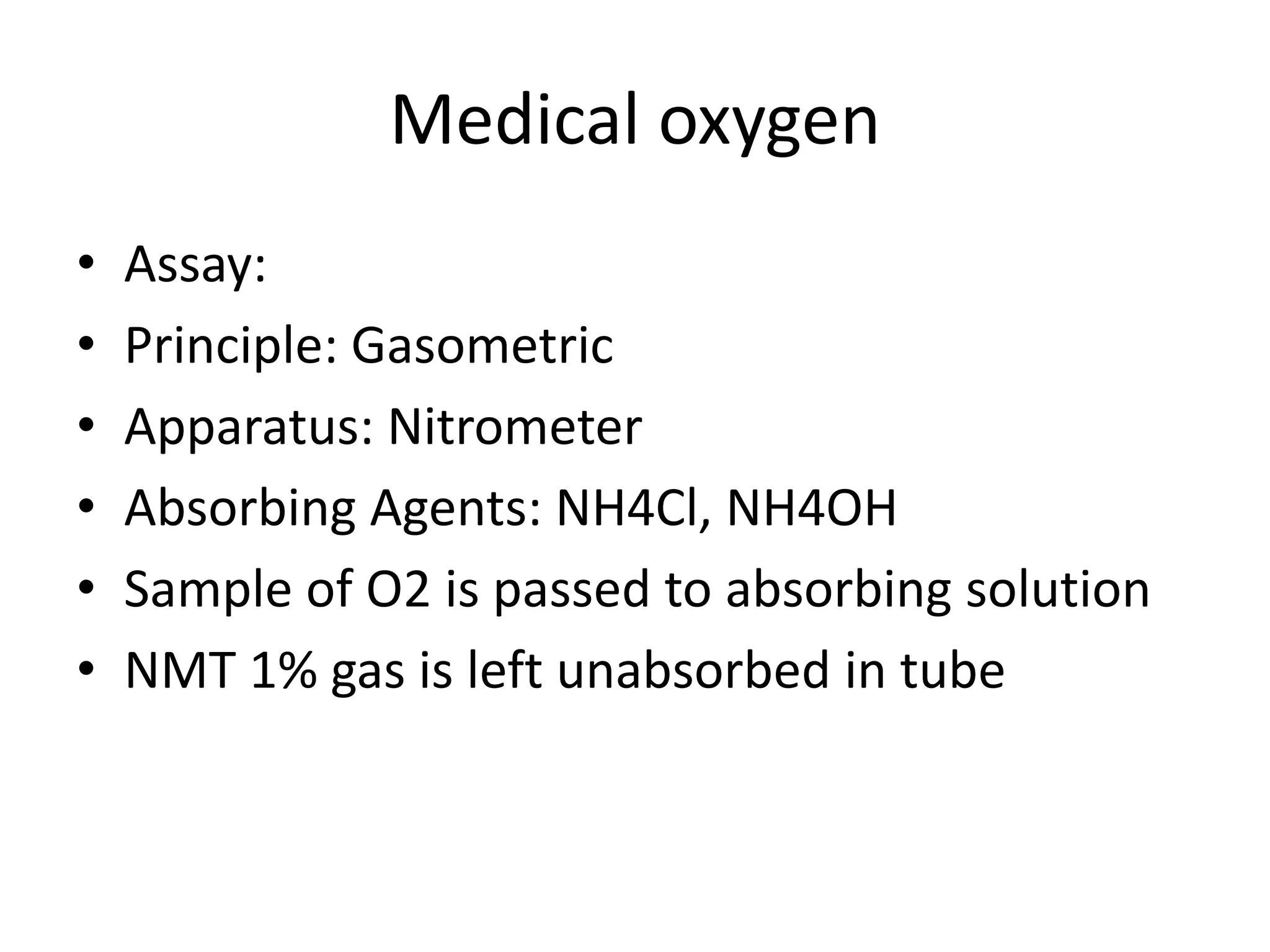 Medicinal Gases and Vapours | PPTX