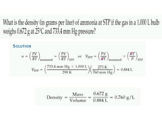 Gases theory and basics .. general chemistry | PPT
