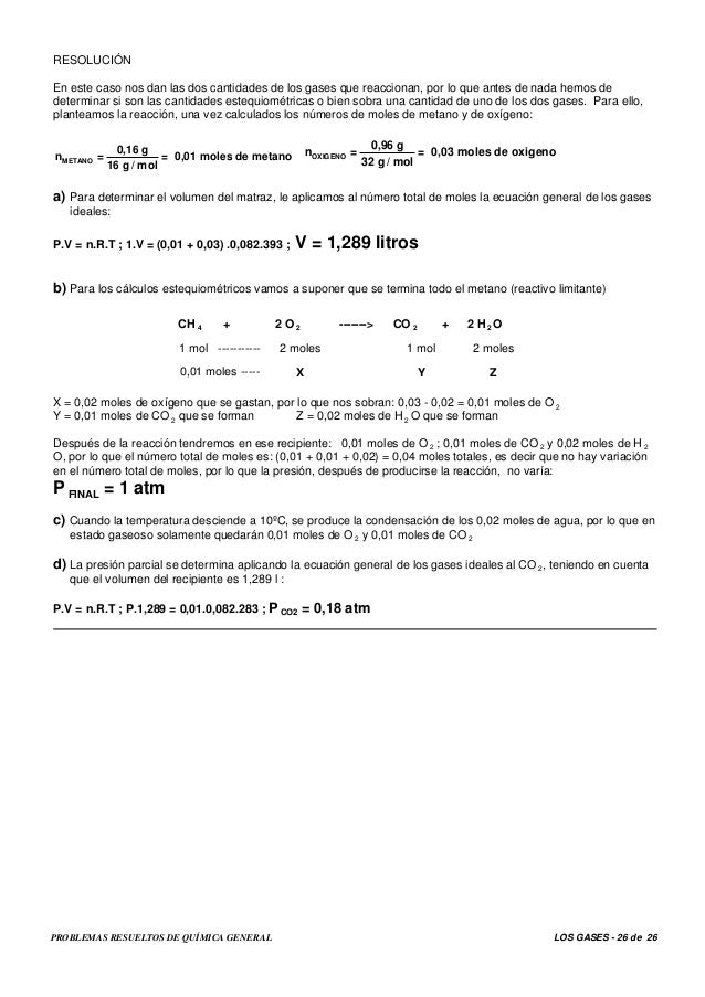 Ejercicios De Gases Ideales Resueltos Pdf - Balan