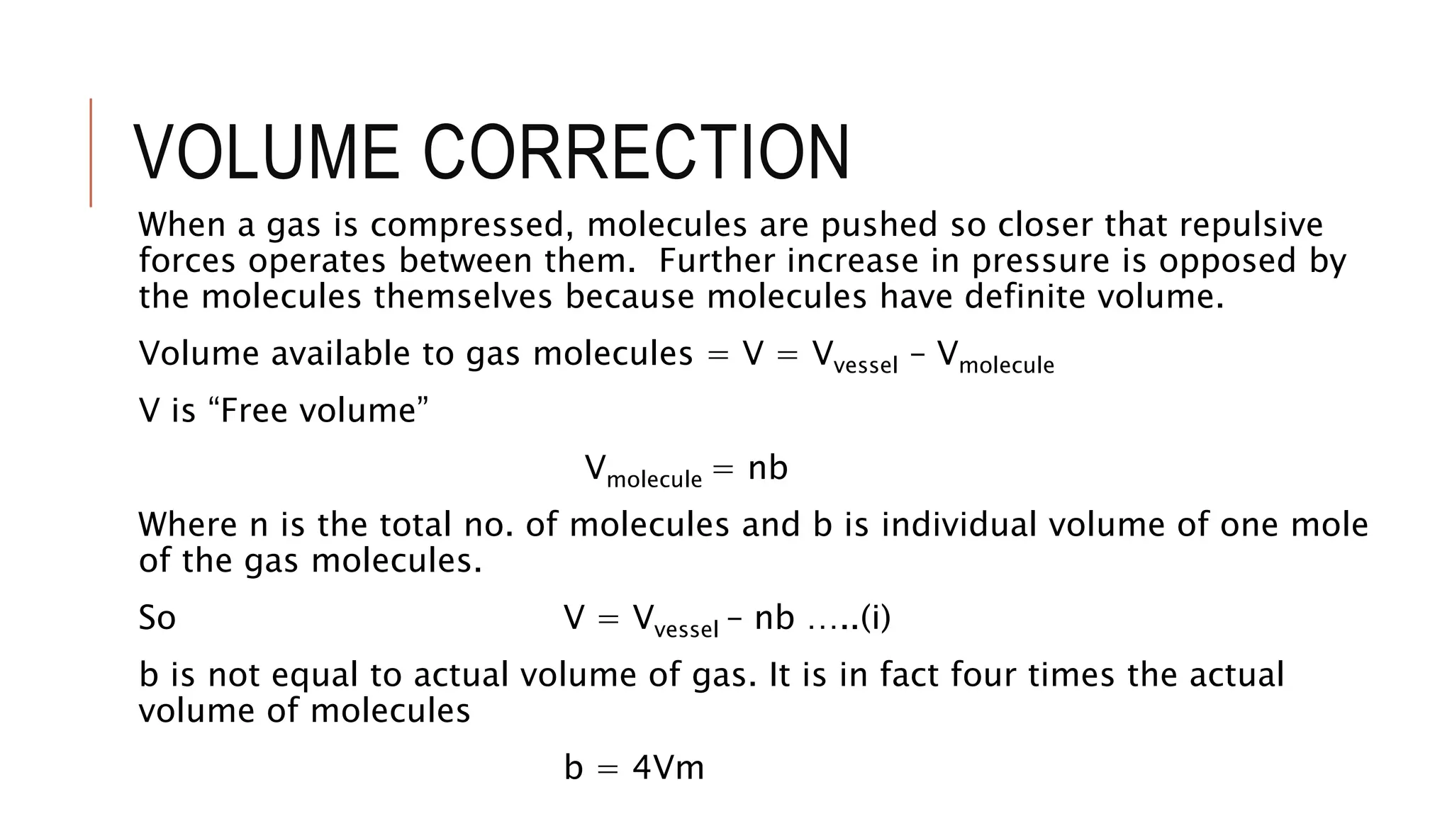 Vander Waals Equation | PPTX