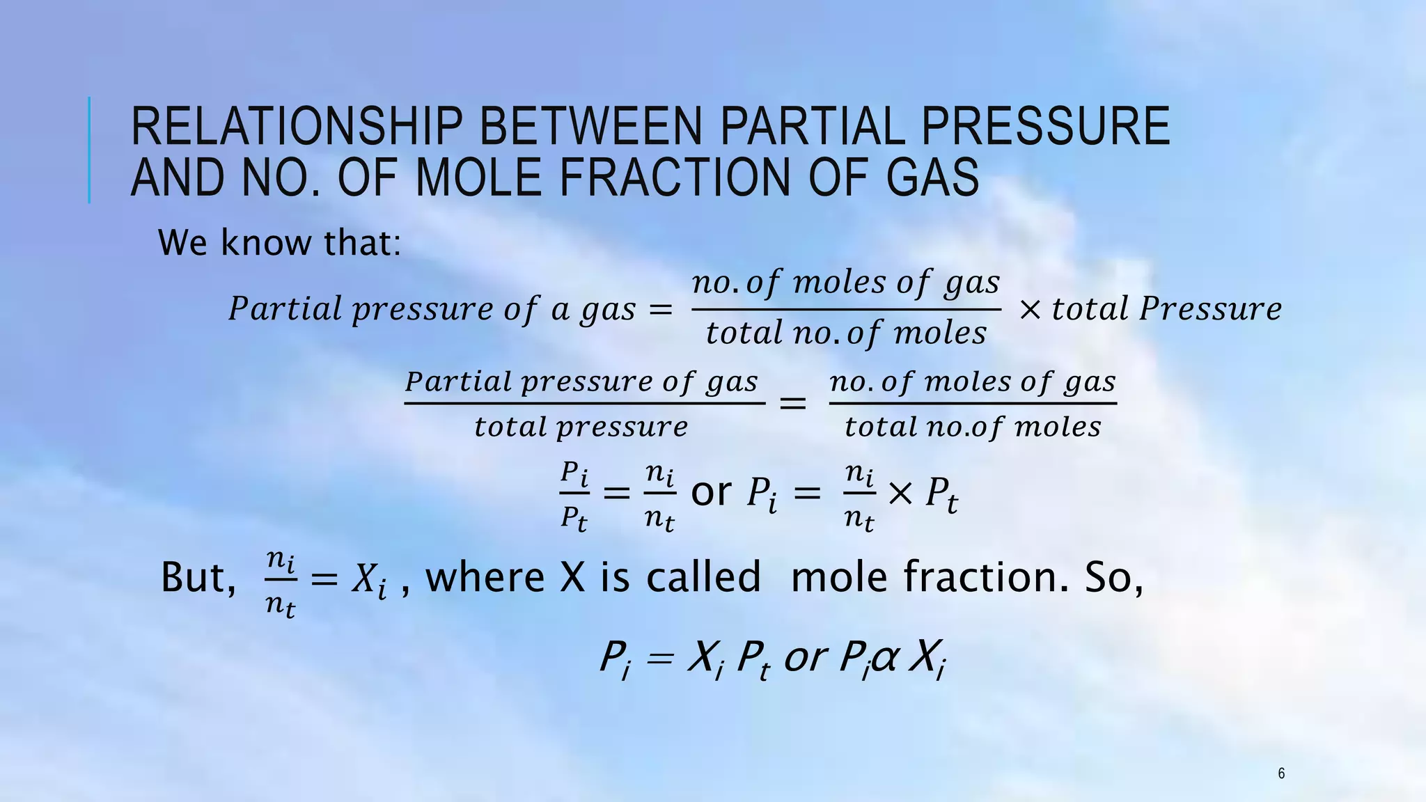 Dalton's Law of Partial Pressure | PPTX