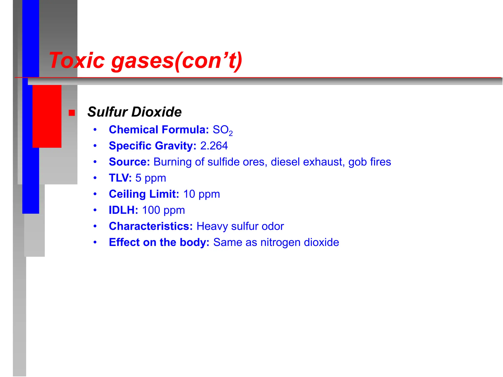 Mine Gases (Gases that are experienced during underground coal mining ...