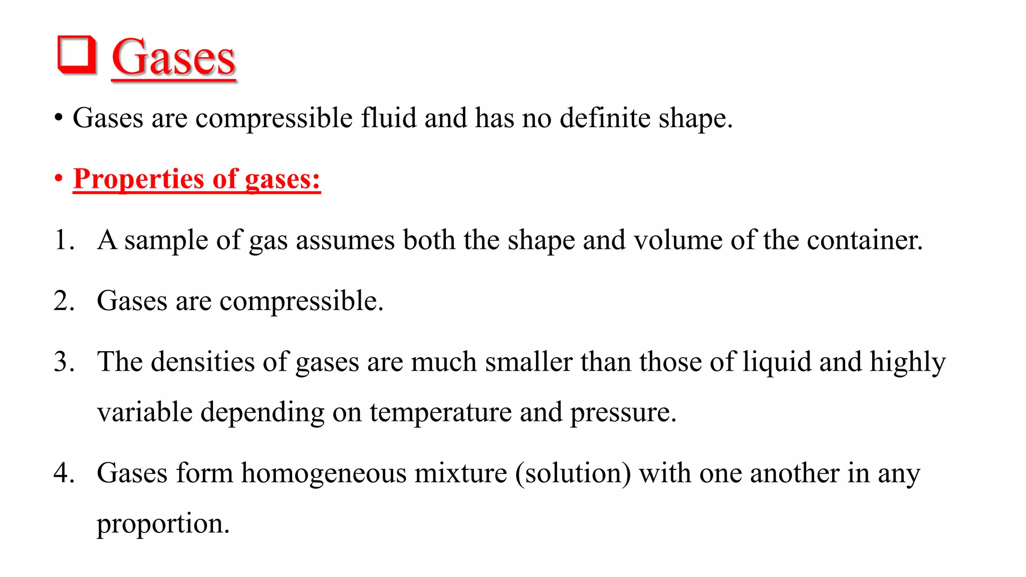 State of matter and properties of matter (Part-4) (Gases, Ideal gas law ...