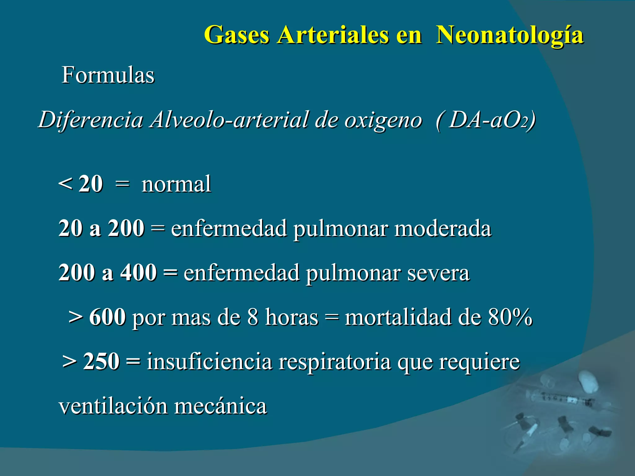 Interpretacion de gases arteriales en neonatologia | PPT