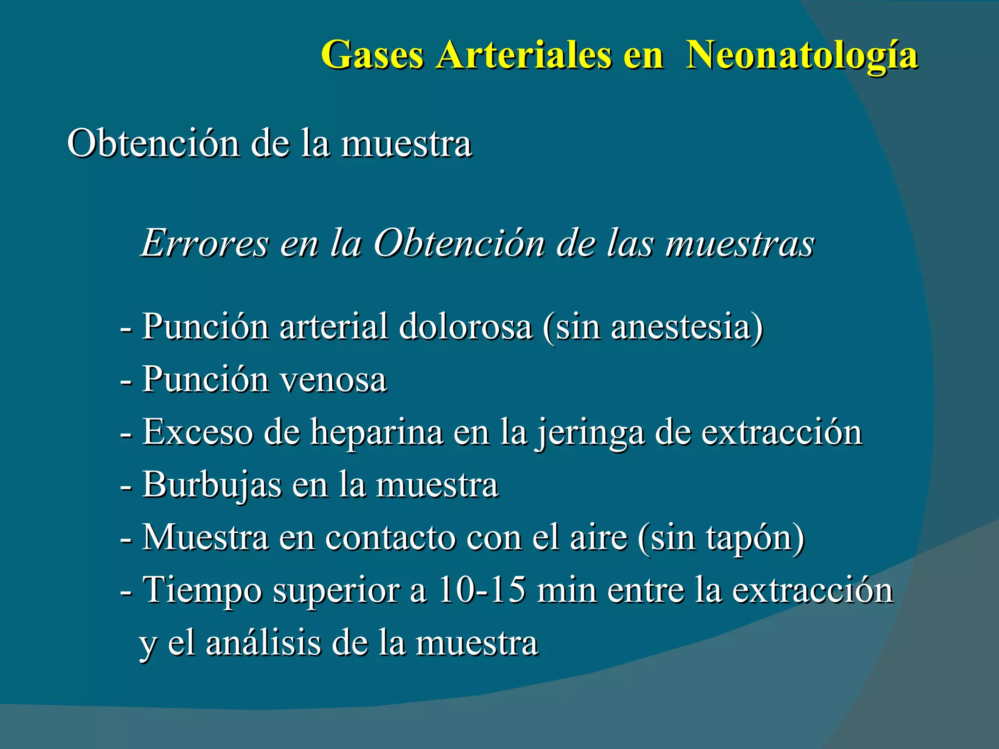 Interpretacion de gases arteriales en neonatologia | PPT