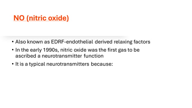 gases as neural messengers . Nitric oxide , carbon monoxide , hydrogen ...