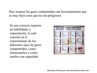 Gases Comprimidos y sus medidas de seguridad | PPT