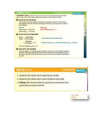 Gases Dalton law ,graham law | DOCX