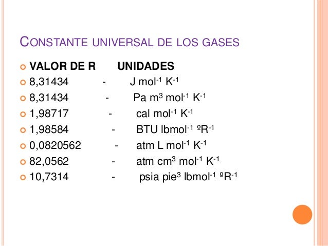 Gases Ideales
