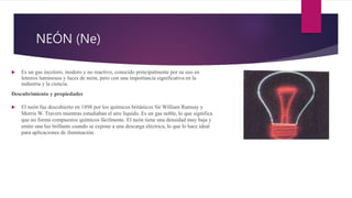 Gases Nobles de quimica zxdxdxdxdxdxdxddx | PPTX