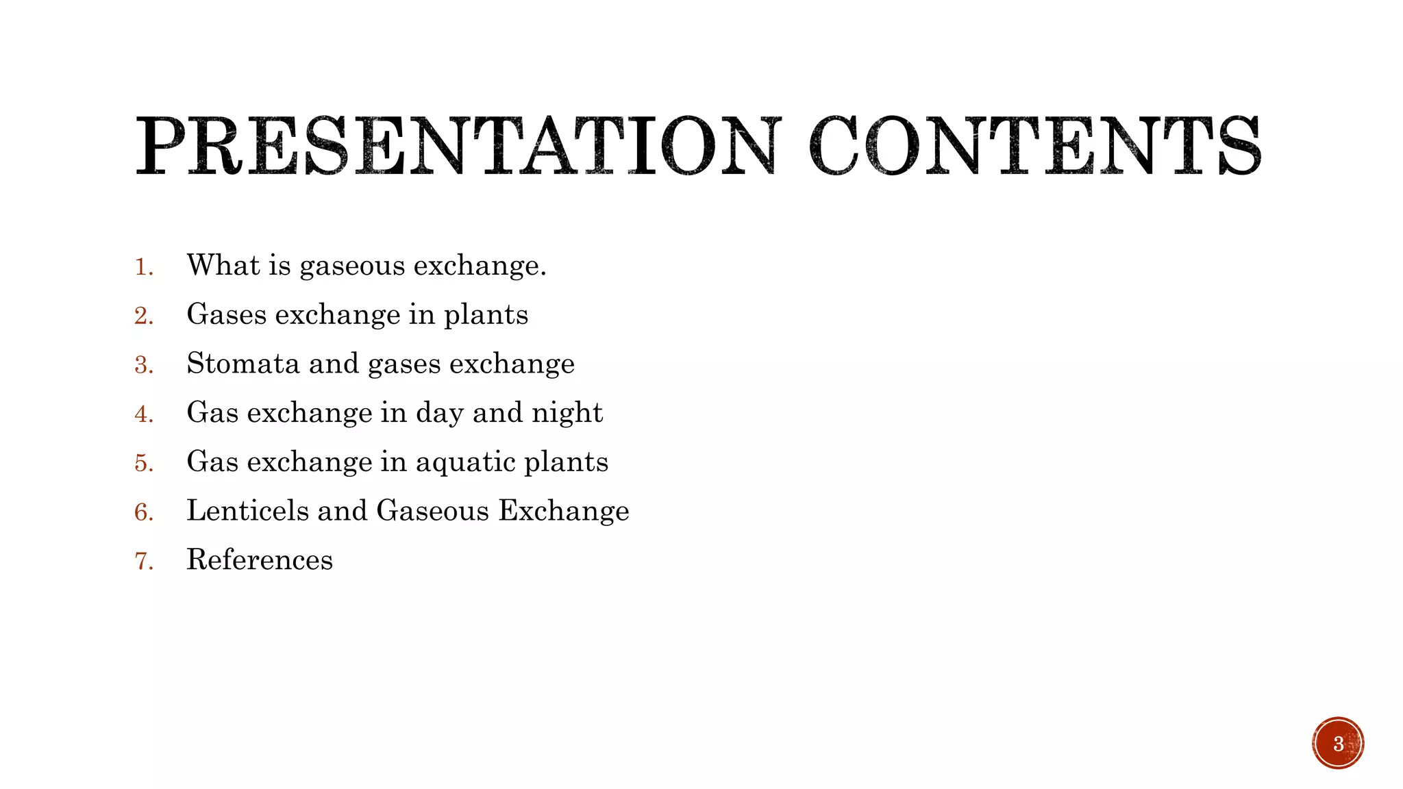 Gases Exchange in Plants | PPTX