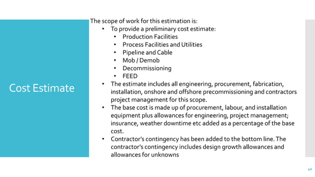 Offshore Gas Field Development Project Plan | PPT