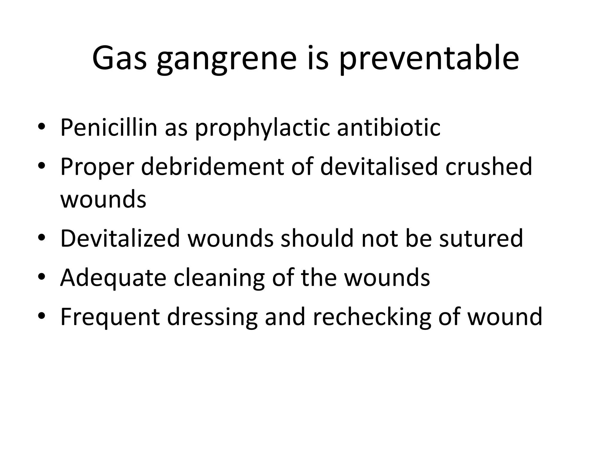 Gas gangrene | PPTX